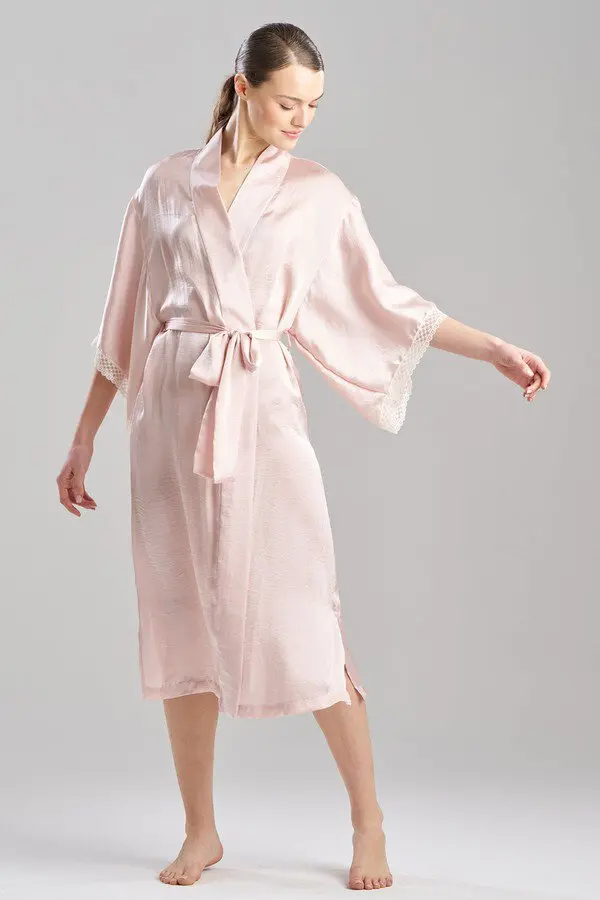 Natori Ashley Icon Lace Robe - Pink