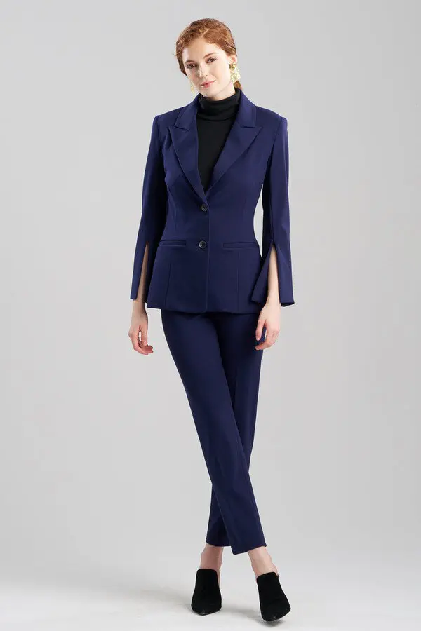 Natori Compact Knit Two-button Lapel Blazer
