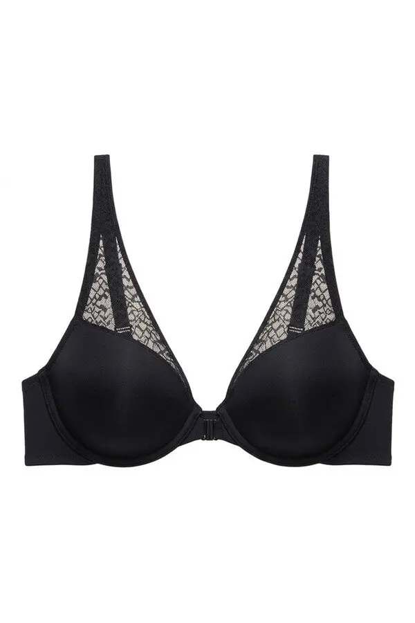 Natori Pretty Smooth Full Fit Contour Underwire Bra - Black