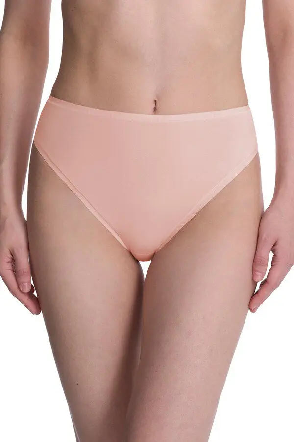 Natori Bliss Bare Cotton High Cut Brief 3-pack - Black
