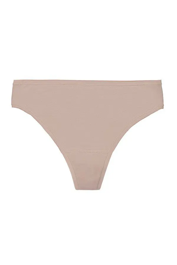 Natori Bliss Bare Cotton Thong - Red