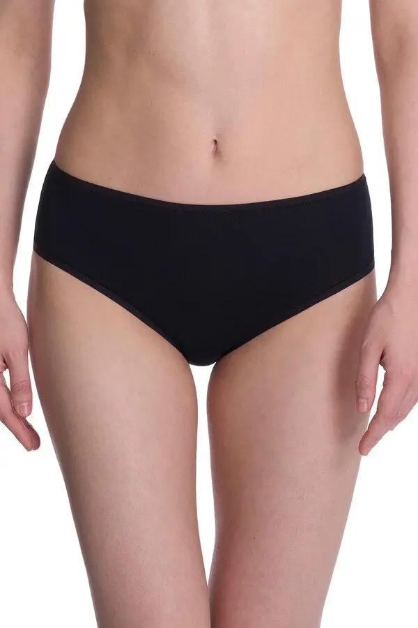 Natori Bliss Bare Cotton Hipster - Black