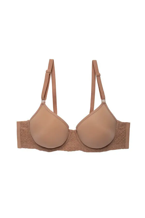 Natori Harmony Smooth Back Spacer Underwire Bra - Brown