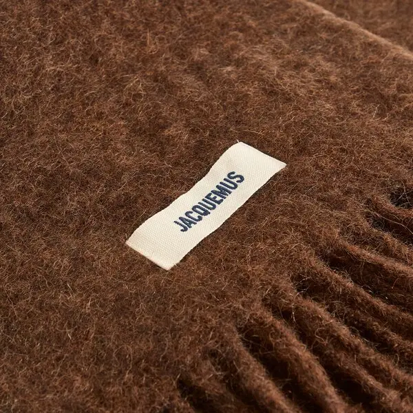 Jacquemus Mohair Alpaca Grosgrain Logo Scarf