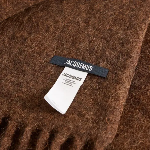 Jacquemus Mohair Alpaca Grosgrain Logo Scarf