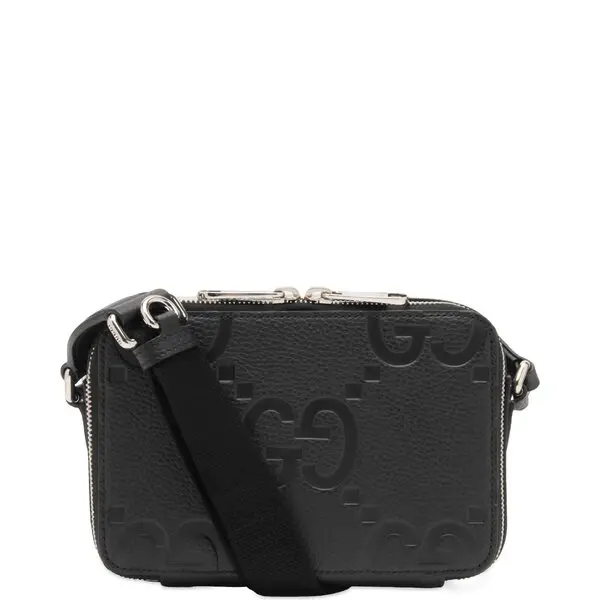 Gucci Gg Jumbo Leather Mini Bag - Black