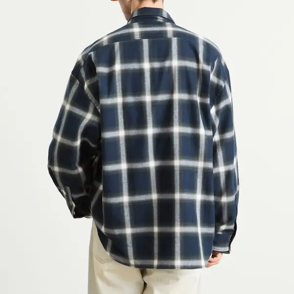 Acne Studios Setar Long Sleeve Flannel Shadow Check Shirt