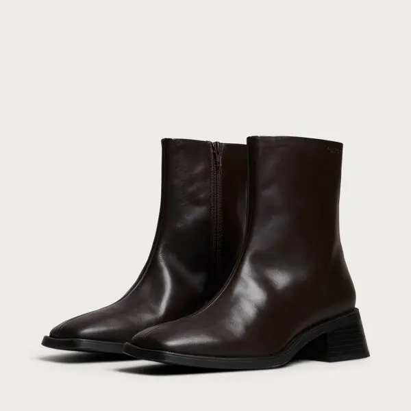 VAGABOND SHOEMAKERS Blanca Leather Ankle Boot - Chocolate