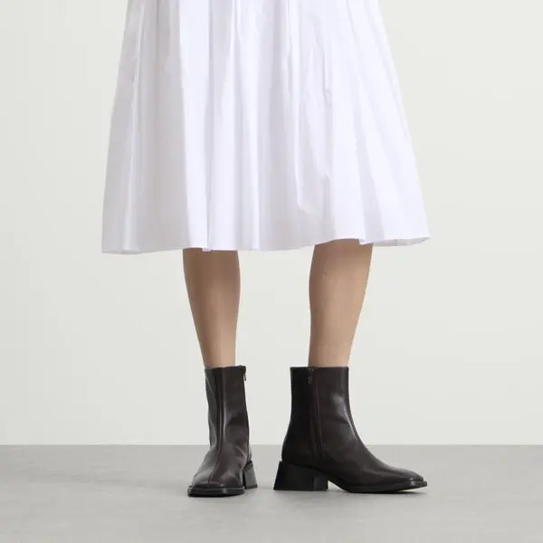 VAGABOND SHOEMAKERS Blanca Leather Ankle Boot - Chocolate