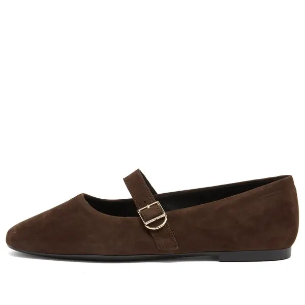 VAGABOND SHOEMAKERS Jolin Strap Ballet Shoe - Coffee