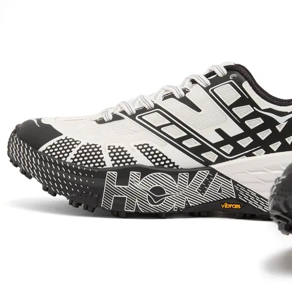 Hoka One One Speedgoat 2 Trail Running Sneakers - Black/frost