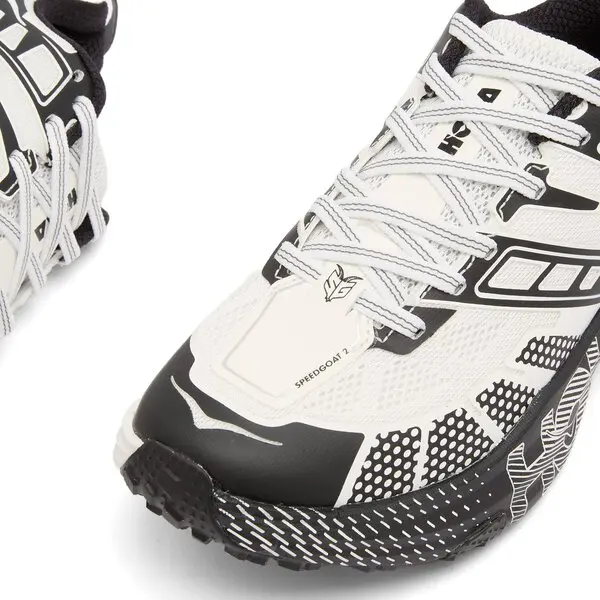 Hoka One One Speedgoat 2 Trail Running Sneakers - Black/frost