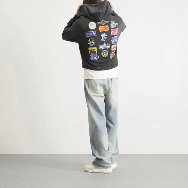 Amiri Station Patch Oversized Hoodie