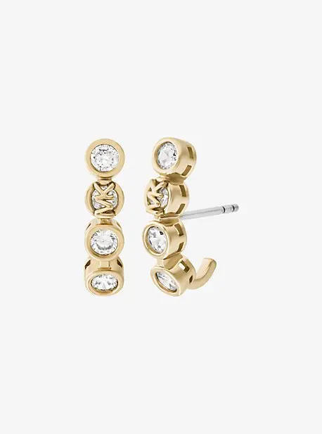 Michael Kors Cubic Zirconia Climber Earrings - Gold