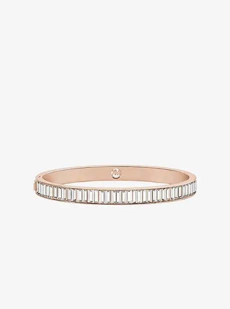 Michael Kors Cubic Zirconia Bangle - Rose Gold