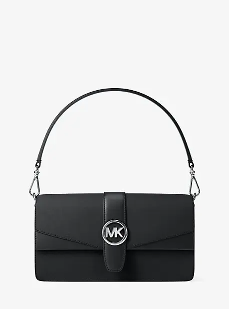 Michael Kors Greenwich Medium Convertible Shoulder Bag - Black