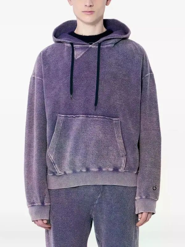 NÒMARYTHM TEXTILE Hand-dyed Twisted Cotton Hoodie