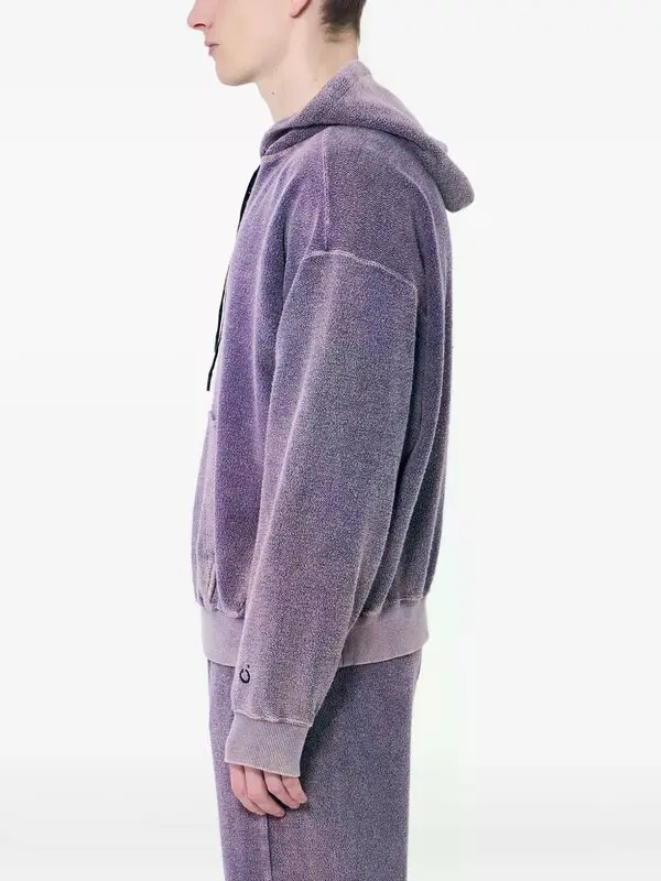 NÒMARYTHM TEXTILE Hand-dyed Twisted Cotton Hoodie