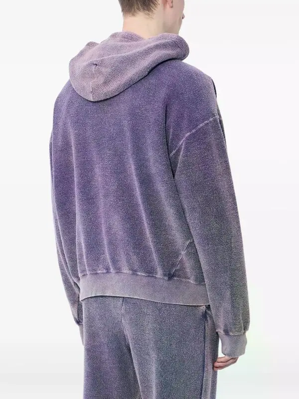 NÒMARYTHM TEXTILE Hand-dyed Twisted Cotton Hoodie
