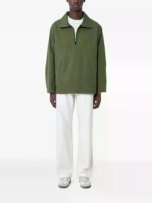 MARGARET HOWELL Stand-collar Half-zip Jacket