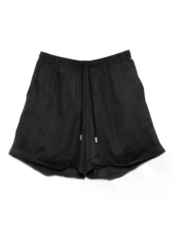 BOSS Twisted-drawstring Ramie Shorts