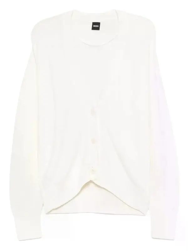 BOSS Button-front Cardigan - White