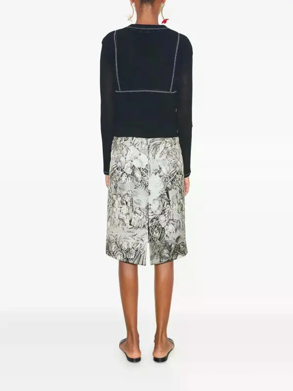 Tory Burch Printed Viscose Pencil Skirt