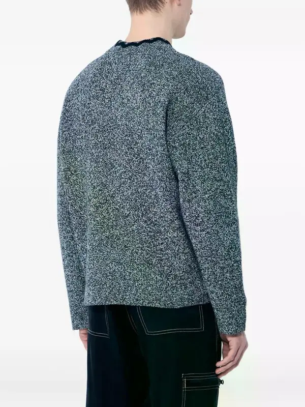 NÒMARYTHM TEXTILE Speckled Crew-neck Sweater
