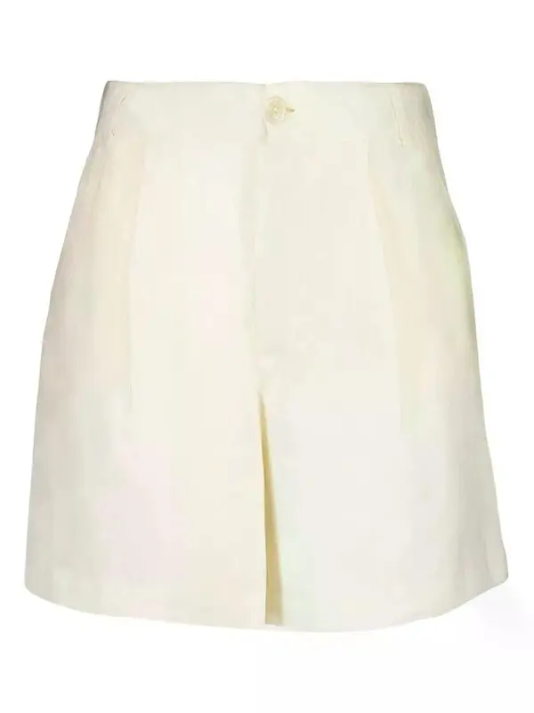 120% Lino Pleated Linen Shorts - Neutrals