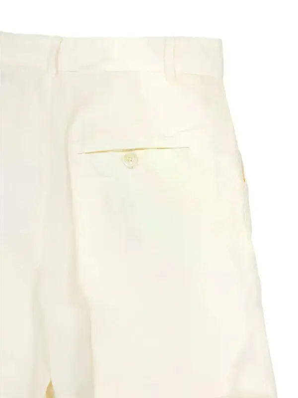 120% Lino Pleated Linen Shorts - Neutrals