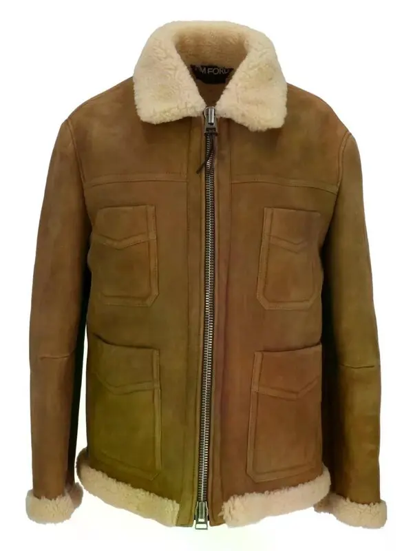 TOM FORD Shearling-collared Pocket Jacket