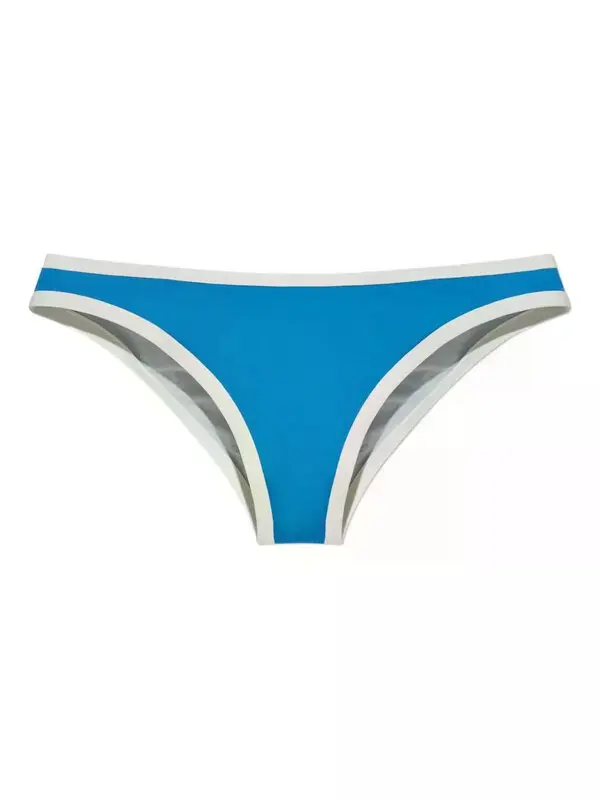 Marysia Contrast-trim Bikini Briefs - Blue