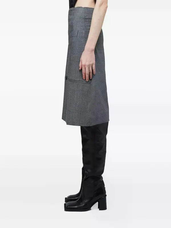 Vetements Double-breasted A-line Skirt