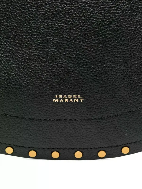 Isabel Marant Oskan Soft Studded Half-moon Tote