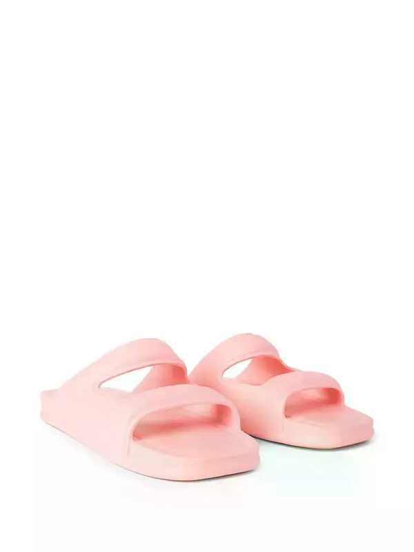 Melissa Double-strap Square-toe Slides