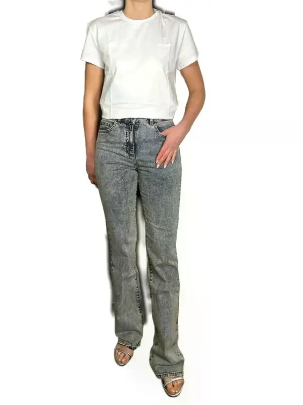 Patrizia Pepe Embroidered-pocket Jeans