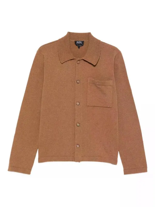 A.p.c. Buttoned Patch-pocket Cardigan