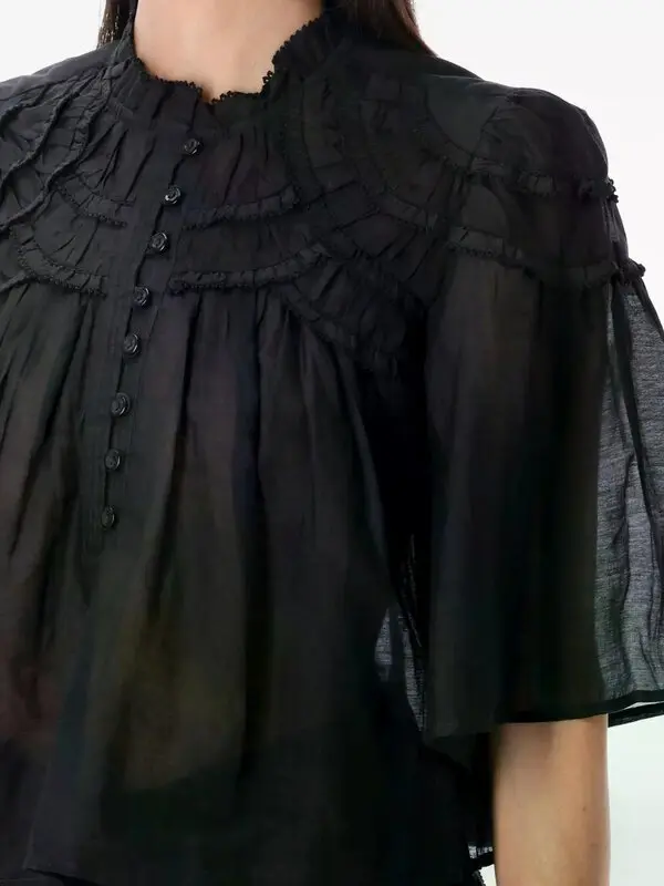 MARANT ETOILE Carmen Ruffled-frill Blouse