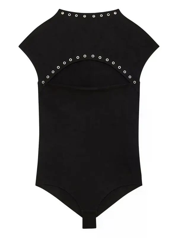 Patrizia Pepe Embellished-neck Bodysuit