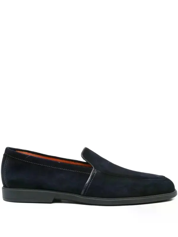 Santoni Suede Loafers - Blue