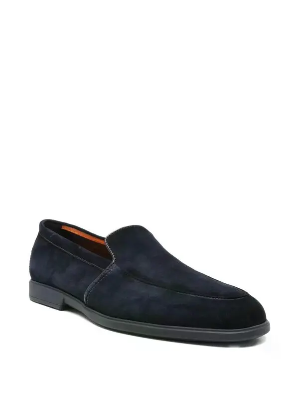 Santoni Suede Loafers - Blue