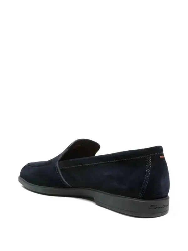 Santoni Suede Loafers - Blue