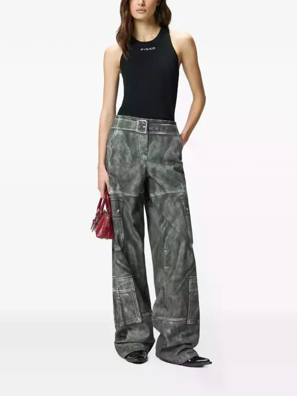 Pinko Ribbed Logo Top