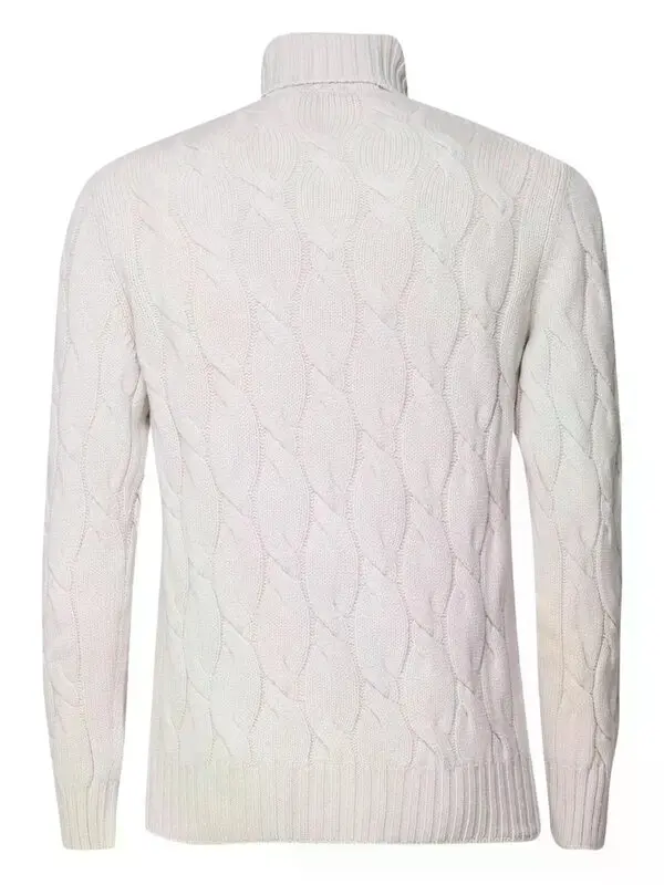 GIULIANO GALIANO Cable-knit Turtleneck Sweater