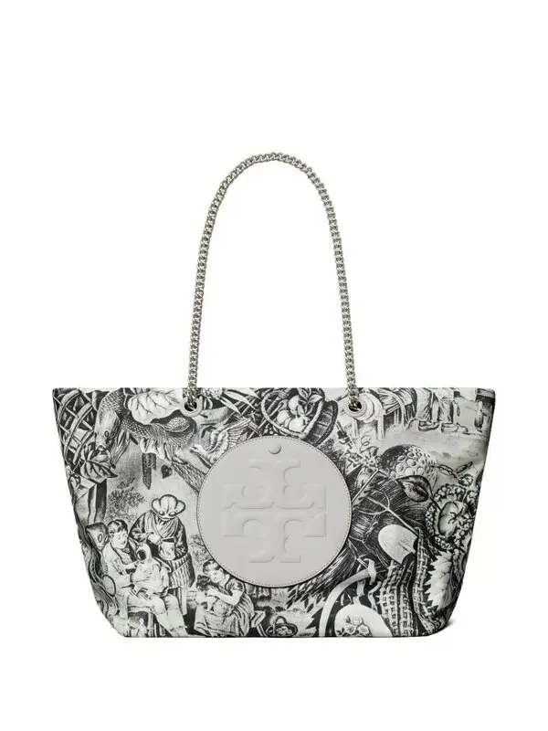 Tory Burch Large Ella Chain Printed Tote Bag