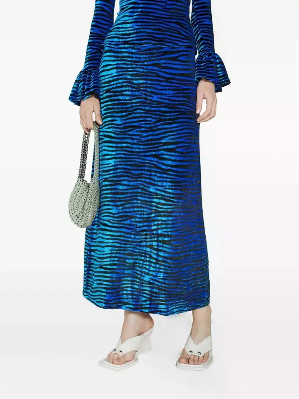 Rabanne Tiger-print Maxi Skirt