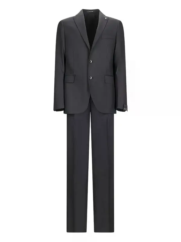 Tagliatore Wool-blend Single-breasted Suit - Black