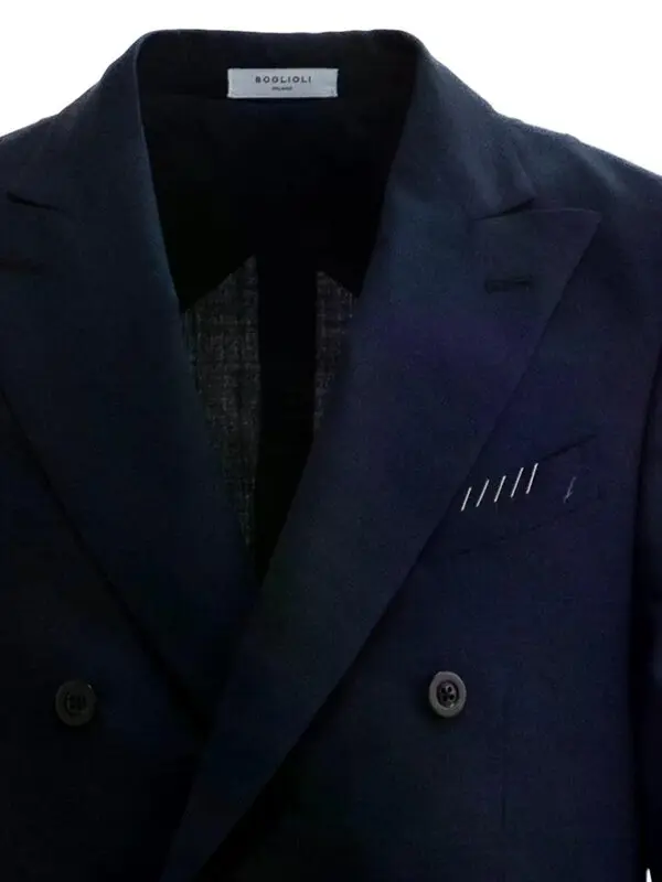 Boglioli Double-breasted Pocket-detail Blazer