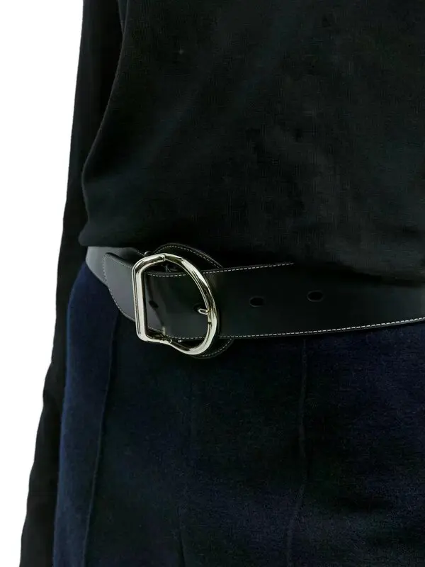 Chloé Circular-buckle Leather Belt