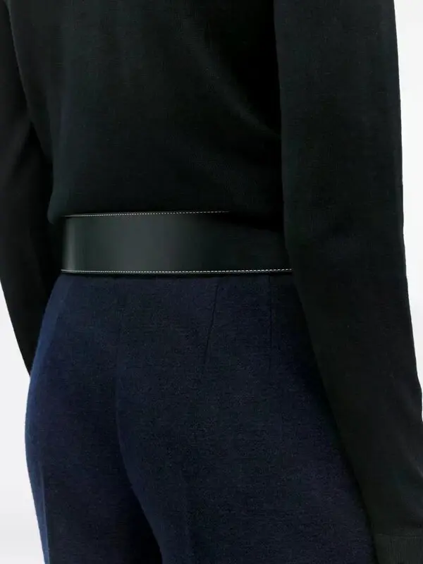 Chloé Circular-buckle Leather Belt